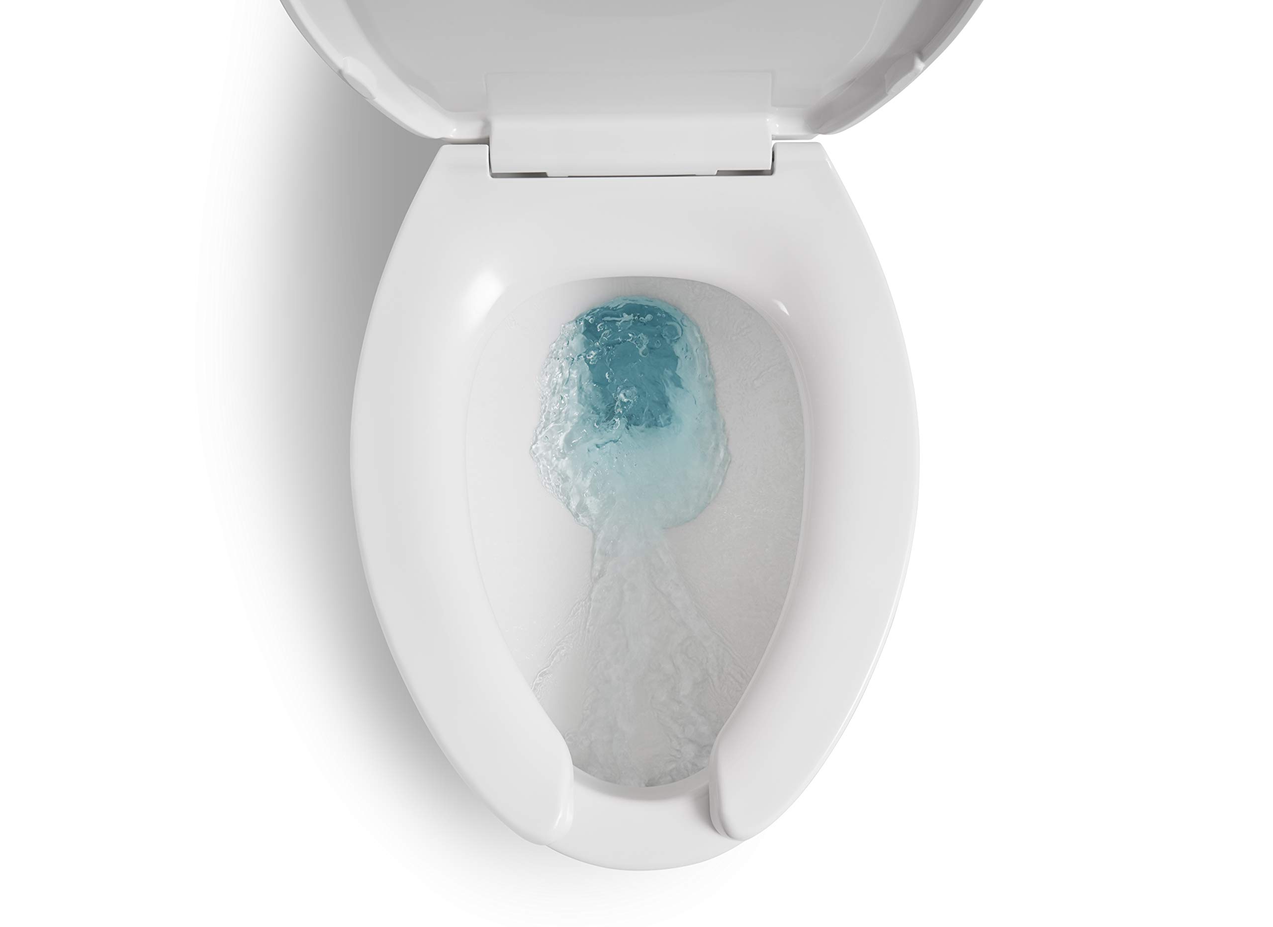 KOHLER Kingston™ Comfort Height® two-piece Elongated 1.28 gpf Toilet with Left-hand Trip Lever and Antimicrobial Finish