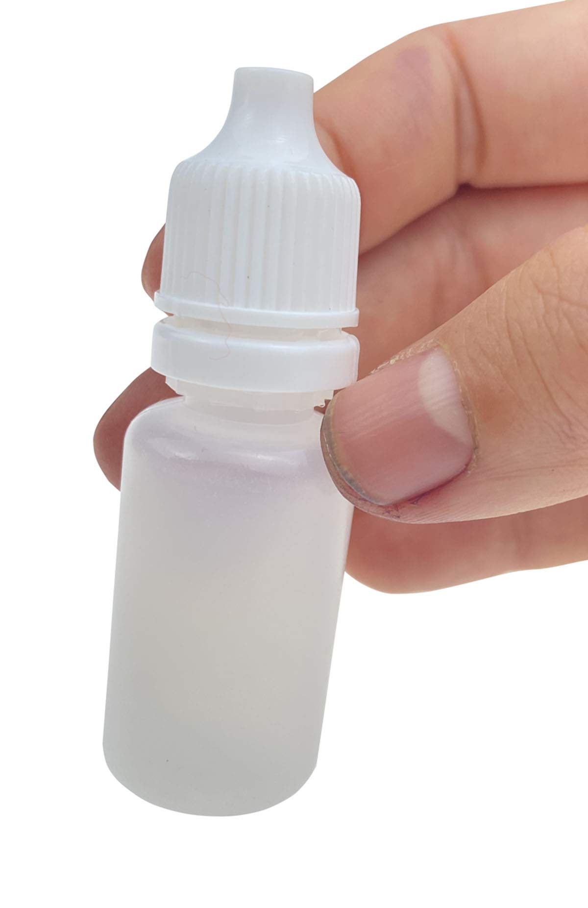 50PCS Empty Refillable Squeezable Plastic Dropper Bottle Eye Liquid Dropper Container Jar Vial Holder with Screw Caps and Plugs for Cosmetic Essential Oil Reagent Lab Drops 15ml/0.5oz