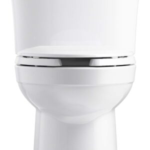 KOHLER Kingston™ Comfort Height® two-piece Elongated 1.28 gpf Toilet with Left-hand Trip Lever and Antimicrobial Finish