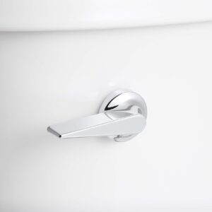 KOHLER Kingston™ Comfort Height® two-piece Elongated 1.28 gpf Toilet with Left-hand Trip Lever and Antimicrobial Finish