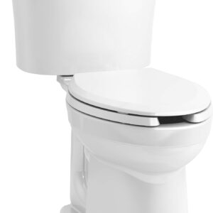 KOHLER Kingston™ Comfort Height® two-piece Elongated 1.28 gpf Toilet with Left-hand Trip Lever and Antimicrobial Finish