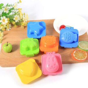 6 Pcs/Set Cartoon Cute Boiled Eggs Sushi Rice Pan Cooking DIY Tools Kitchen Accessories for Kids