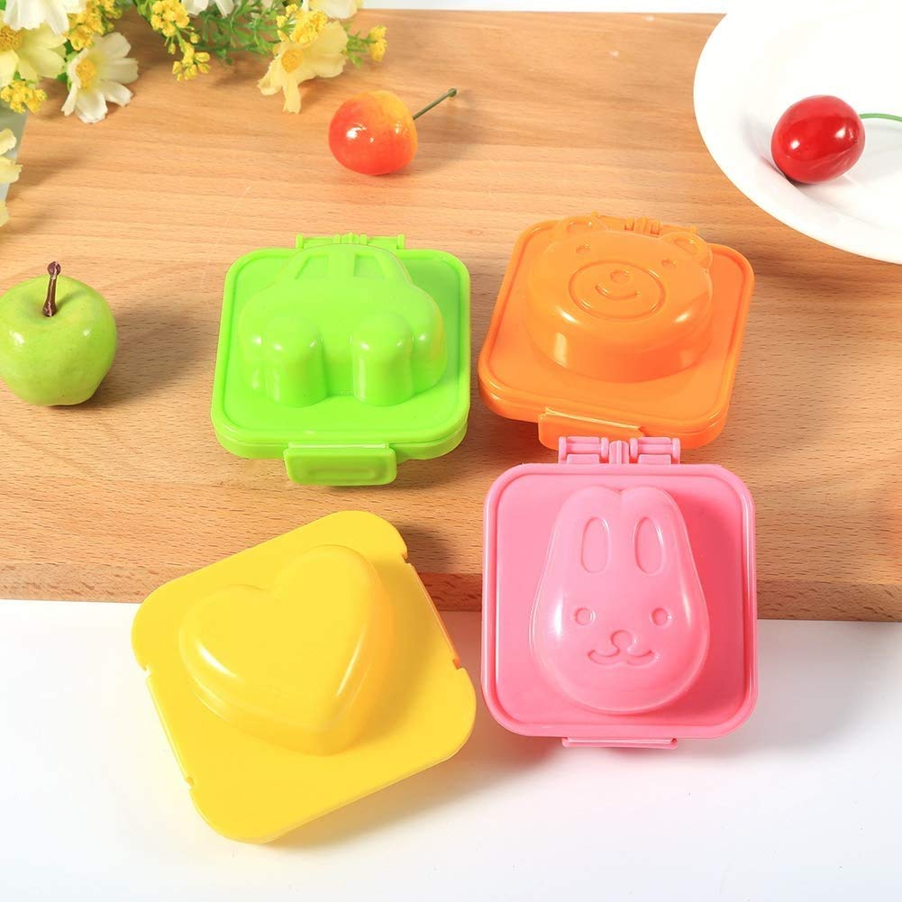 6 Pcs/Set Cartoon Cute Boiled Eggs Sushi Rice Pan Cooking DIY Tools Kitchen Accessories for Kids