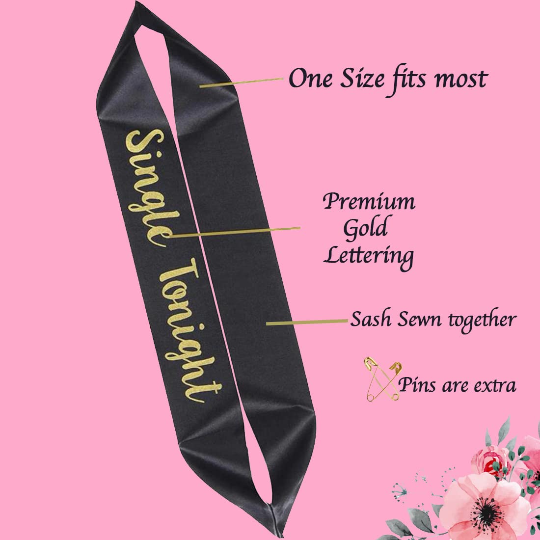 GEMICH Bride sash/Bridesmaid sash(12 Pack)