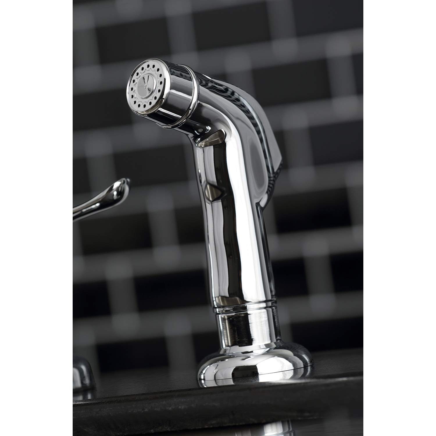 Kingston Brass KB791YLSP Yosemite 8" Centerset Kitchen Faucet, 8-3/4 inch in Spout Reach, Polished Chrome