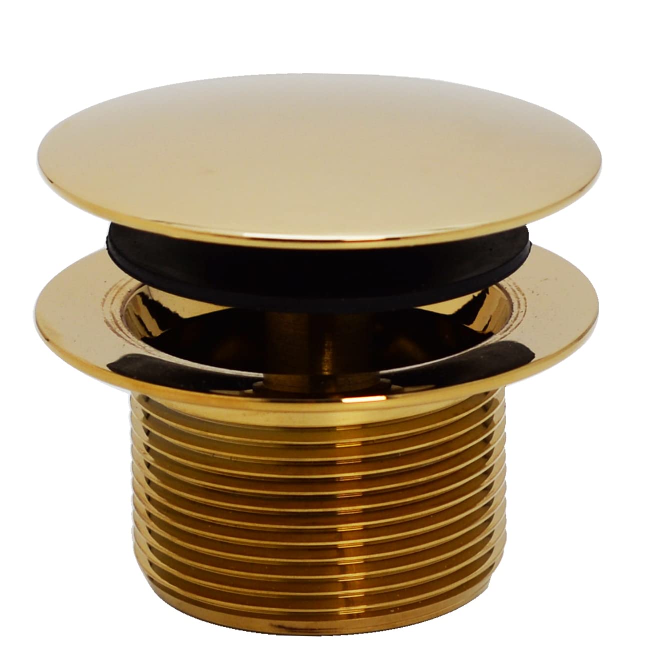 Westbrass D326HBJ-03 25" Bath Waste Assembly with Ball Joint, Tip-Toe Drain and Illusionary Overflow Faceplate, Polished Brass