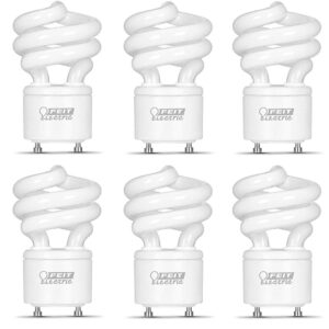 Feit Electric BPESL13T/GU24/2 900 Lumen Soft White Mini Twist GU24 CFL, Uses Up to 78% Less Energy, Compact Fluorescent, Life Up to 10000 Hours, (6-Pack)