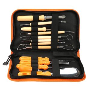 pumpkin carving tool kit heavy duty stainless steel carving set easily carve sculpt halloween halloween pumpkin carving tools carving kit halloween heavy duty carving set with carrying case