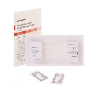 mckesson monofilament foot screen test, neuropathy screening test diabetic, 10 g, 20 count