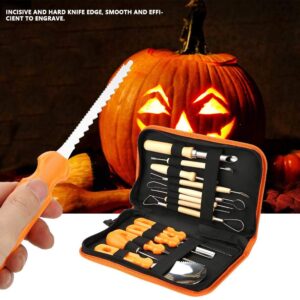 Pumpkin Carving Tool Kit Heavy Duty Stainless Steel Carving Set Easily Carve Sculpt Halloween Halloween Pumpkin Carving Tools Carving Kit Halloween Heavy Duty Carving Set with Carrying Case