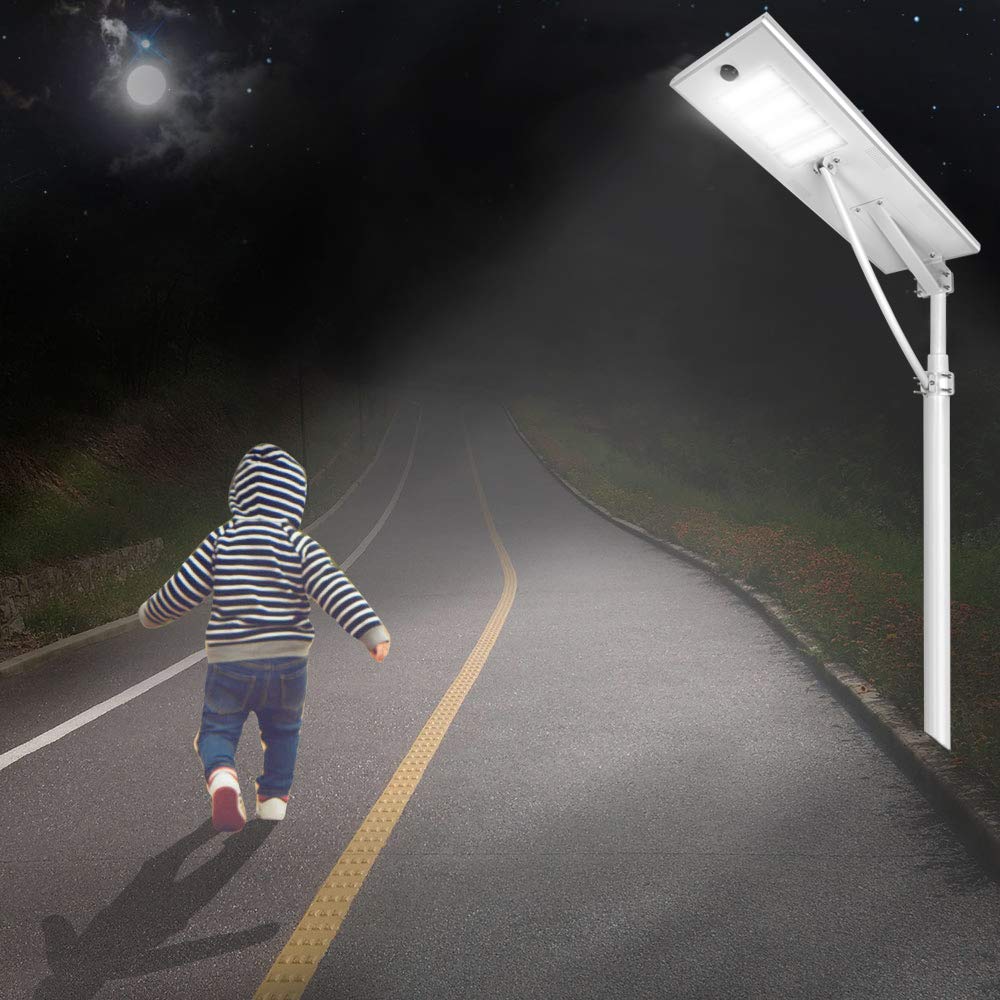 TENKOO 300W Solar Street Lights Outdoor Dusk to Dawn with Motion Sensor 192 LEDs 26000 Lumens IP65 Waterproof LED Flood Light for Parking Lot Yard Garden Street Basketball Court