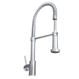 zline apl-kf-ch apollo pull down spring kitchen faucet, chrome; pvd technology; 360-degree swivel; 1.8 gallon/minute flow rate; high-pressure anti splash; single handle