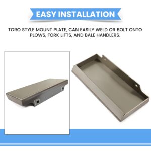 ECOTRIC 1/4" Quick Attachment Mini Skid Steer Mount Plate Compatible With Dingo Ditch Witch Thomas Finn Steel Skid-Steer Accessories