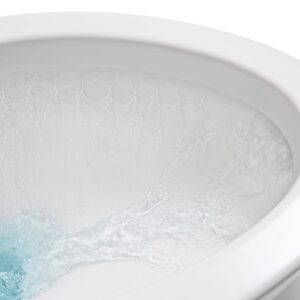 KOHLER Kingston™ Comfort Height® two-piece Elongated 1.28 gpf Toilet with Left-hand Trip Lever and Antimicrobial Finish