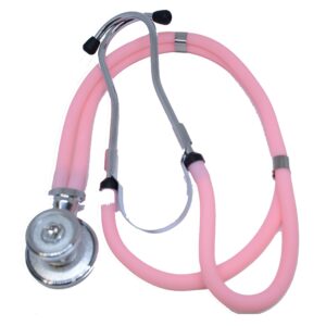 Sprague Rappaport Stethoscope Dual Head Adult + Free Lightweight Storage Case, Multipurpose Sheers, Penlight, Measuring Tape