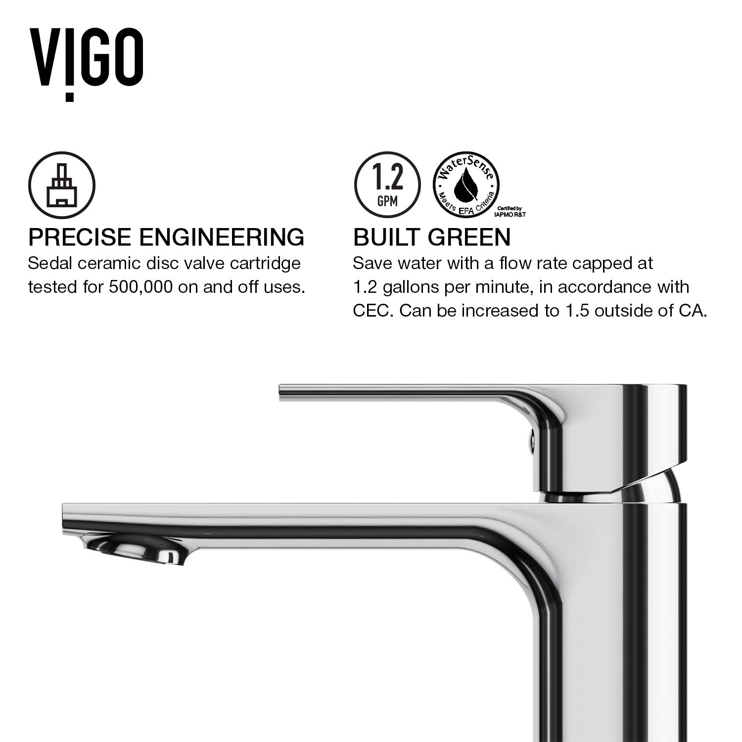 VIGO Norfolk 11'' H Single Handle Single-Hole Bathroom Vessel Faucet in Chrome-VG03027CH