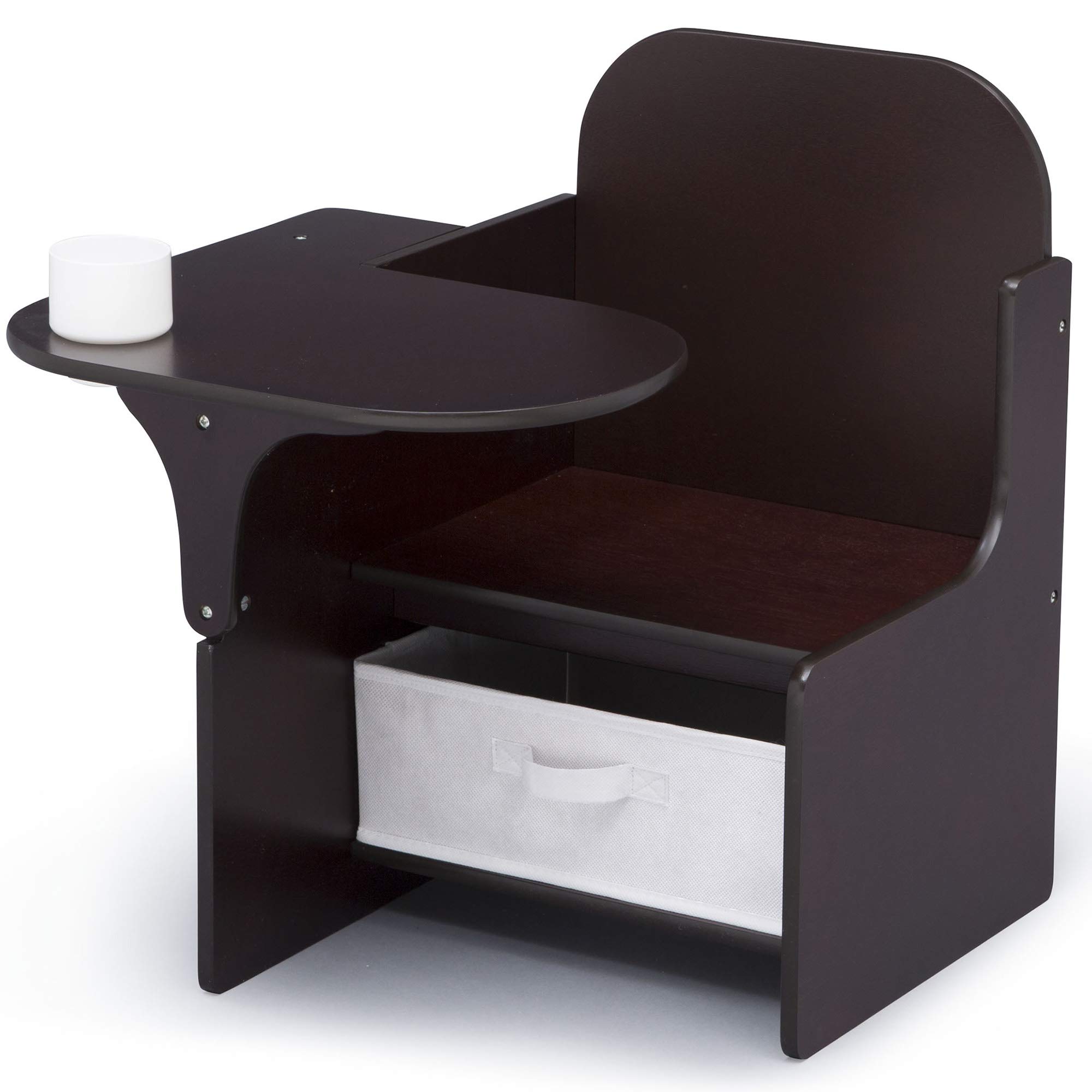 Delta Children MySize Chair Desk With Storage Bin, Dark Chocolate