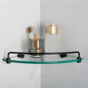 Kraus Elie Corner Bathroom Shelf, Matte Black Finish, KEA-18846MB