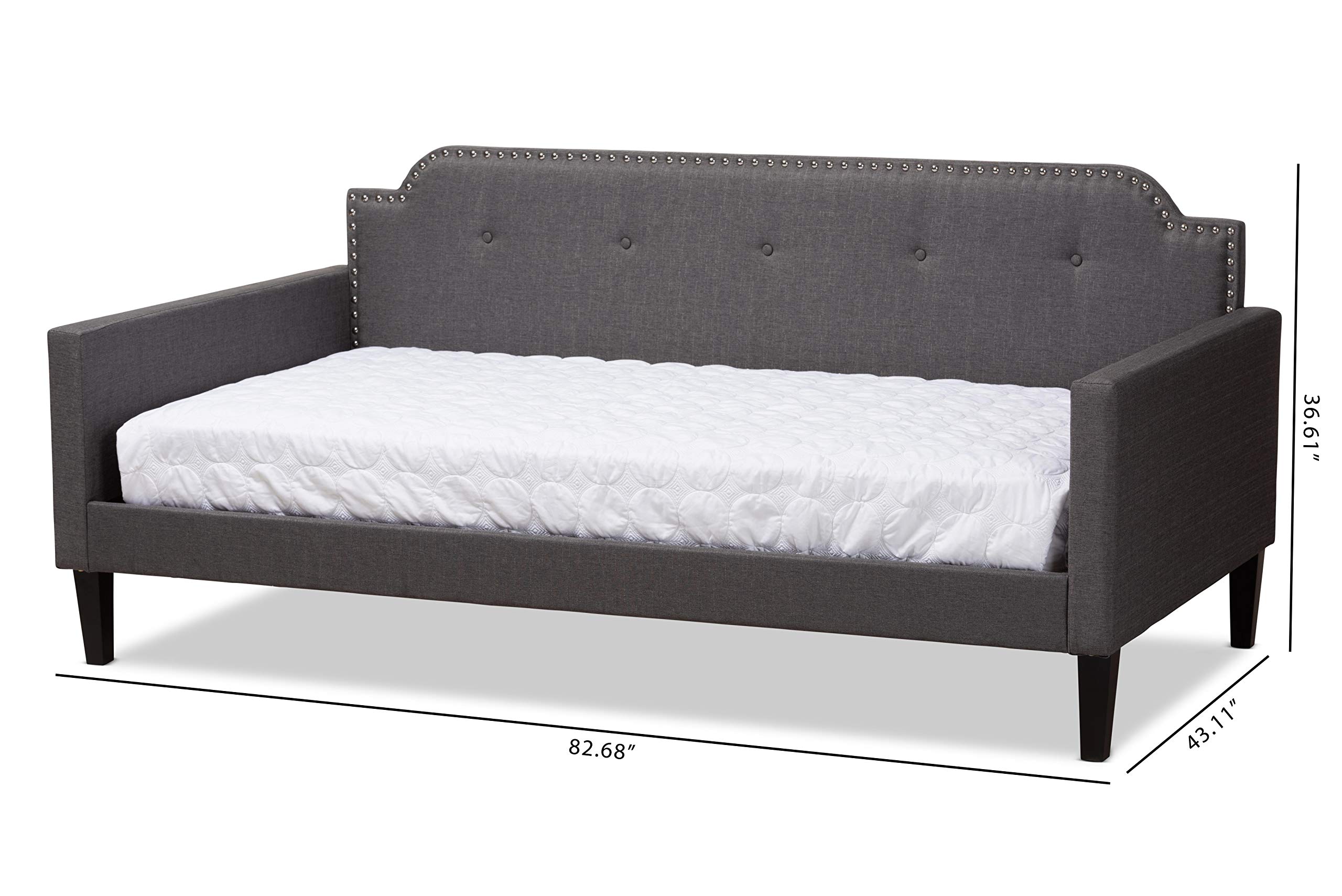 Baxton Studio Daybeds, Twin, Grey