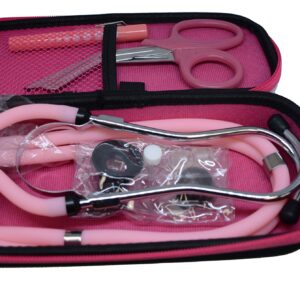 Sprague Rappaport Stethoscope Dual Head Adult + Free Lightweight Storage Case, Multipurpose Sheers, Penlight, Measuring Tape