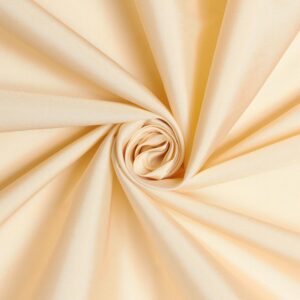 polyester taffeta lining fabric 100% polyester 54" wide for table covers, gowns, garments, curtains, drapery and dresses sold by the yard (1 yard, beige)