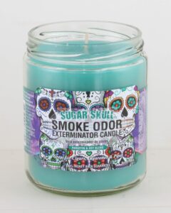 smoke odor exterminator 13oz jar candles sugar skull, pack of 2