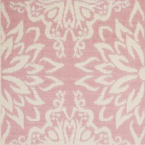 Nourison Jubilant Floral Ivory/Pink 5'3'' x 7'3'' Area--Rug, Easy--Cleaning, Non Shedding, Bed Room, Living Room, Dining Room, Kitchen (5x7)