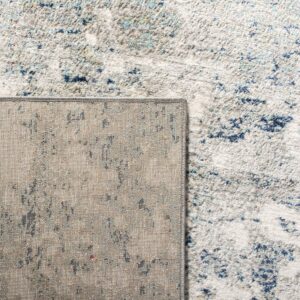 SAFAVIEH Jasper Collection Area Rug - 9' x 12', Grey & Blue, Modern Abstract Design, Non-Shedding & Easy Care, Ideal for High Traffic Areas in Living Room, Bedroom (JSP107G)