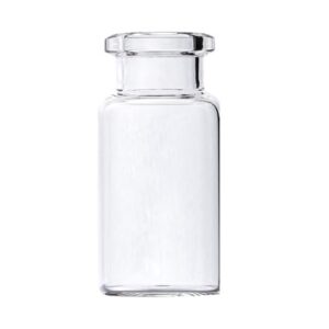 J&K Scientific 10mL Headspace Vial, Clear Glass, 20mm Crimp-top, Flat Bottom (Pack of 100)