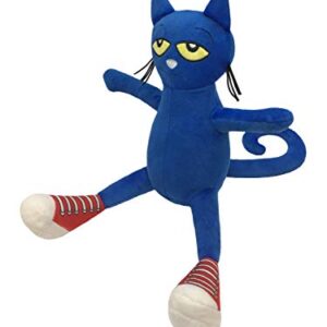 Jay Franco Pete The Cat Rock Out Mini Pillow Buddy and 46 Inch x 60 Inch Throw Set - Kids Super Soft 2 Piece Blanket Set