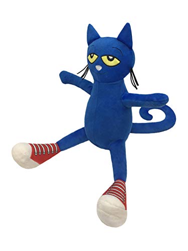 Jay Franco Pete The Cat Rock Out Mini Pillow Buddy and 46 Inch x 60 Inch Throw Set - Kids Super Soft 2 Piece Blanket Set