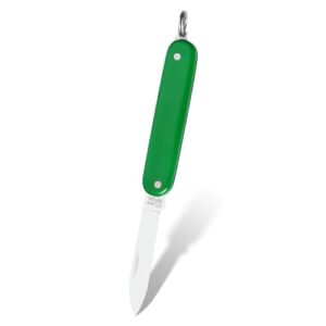 icel multi purpose folding pocket knife. green, great for camping, hiking, fishing and office.