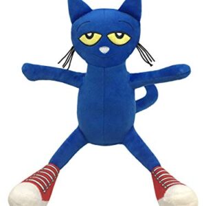 Jay Franco Pete The Cat Rock Out Mini Pillow Buddy and 46 Inch x 60 Inch Throw Set - Kids Super Soft 2 Piece Blanket Set