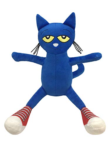 Jay Franco Pete The Cat Rock Out Mini Pillow Buddy and 46 Inch x 60 Inch Throw Set - Kids Super Soft 2 Piece Blanket Set