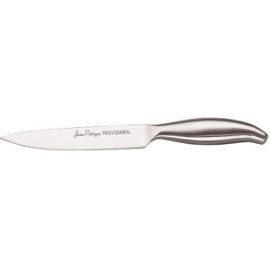 jean-patrique chopaholic kitchen utility knife 5" - multipurpose chef knife - razor sharp, stainless steel chefs knife