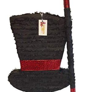 APINATA4U Magician Hat Pinata (17.5x13.4x3.5 Inch) - Elevate Your Magic Show Birthday with Las Vegas Casino Vibes - Complete Party Supplies, Includes Stick and Mask!