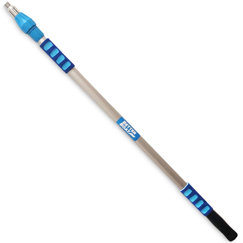 Extension Pole Telescoping Pole Extension Rod Extendable Pole Telescopic Deck Brush Boat Hook Painters Pole 3/4" Universal End Painting Paint Roller Mop Handle Twist Lock Long Stick Extender 3.5-6FT