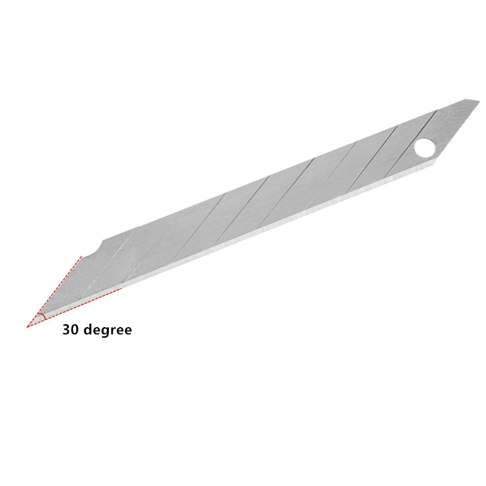 GUGUGI 9mm Utility Knife Blades Vinyl Knife Blades Window Film Knife Art Knife Blades Snap-Off Blades 100PCS