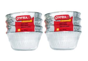 pyrex glass 6-ounce custard cups, set of 4 (2)