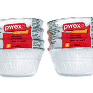 Pyrex Glass 6-Ounce Custard Cups, Set of 4 (2)