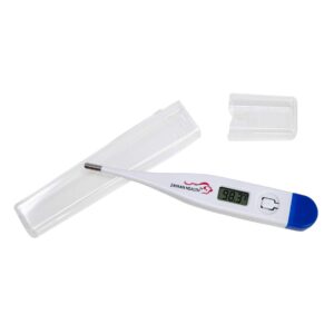 zayaan health classic balance digital thermometer high accuracy fast response rigid sensor tip, blue