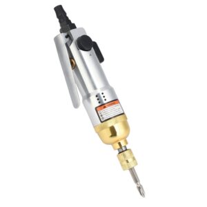 1/4" Pneumatic Screwdriver, Pneumatic Air Screwdriver 8000-10500rpm Reversible Straight Hand Screw Driver for Industry Machine