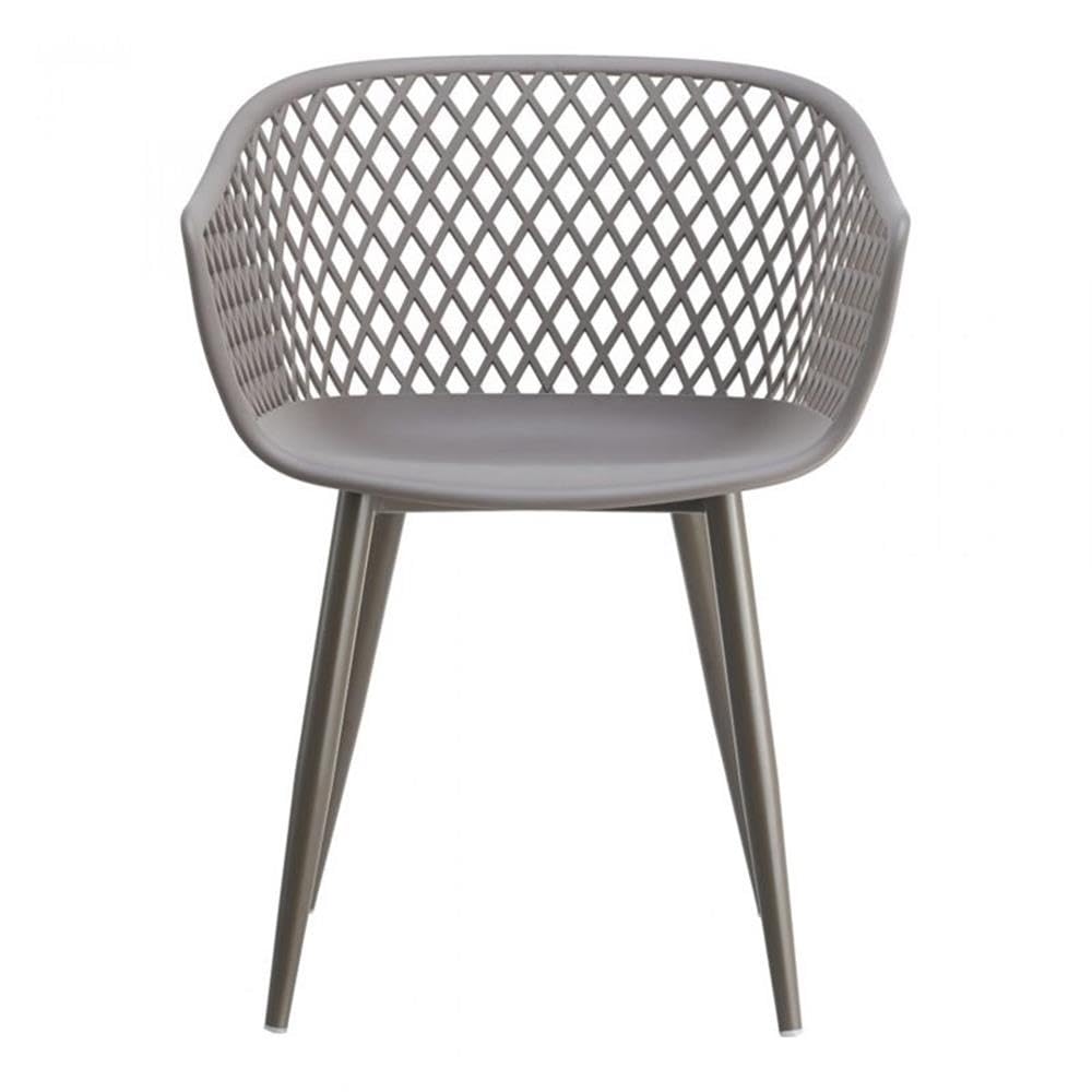 Moe's Home Collection Piazza Outdoor Chair Grey-Set of Two