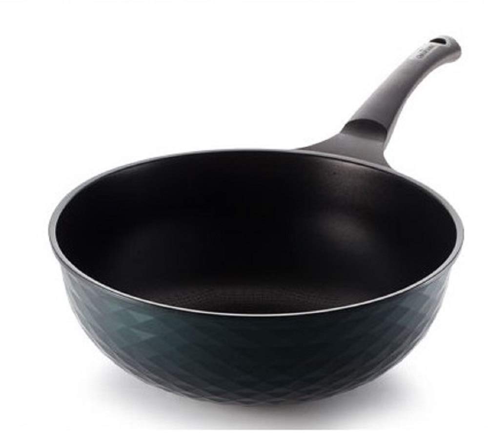 Queensense Premium Titanium 5-Coated Non-Stick Frying Pan Wok 30cm