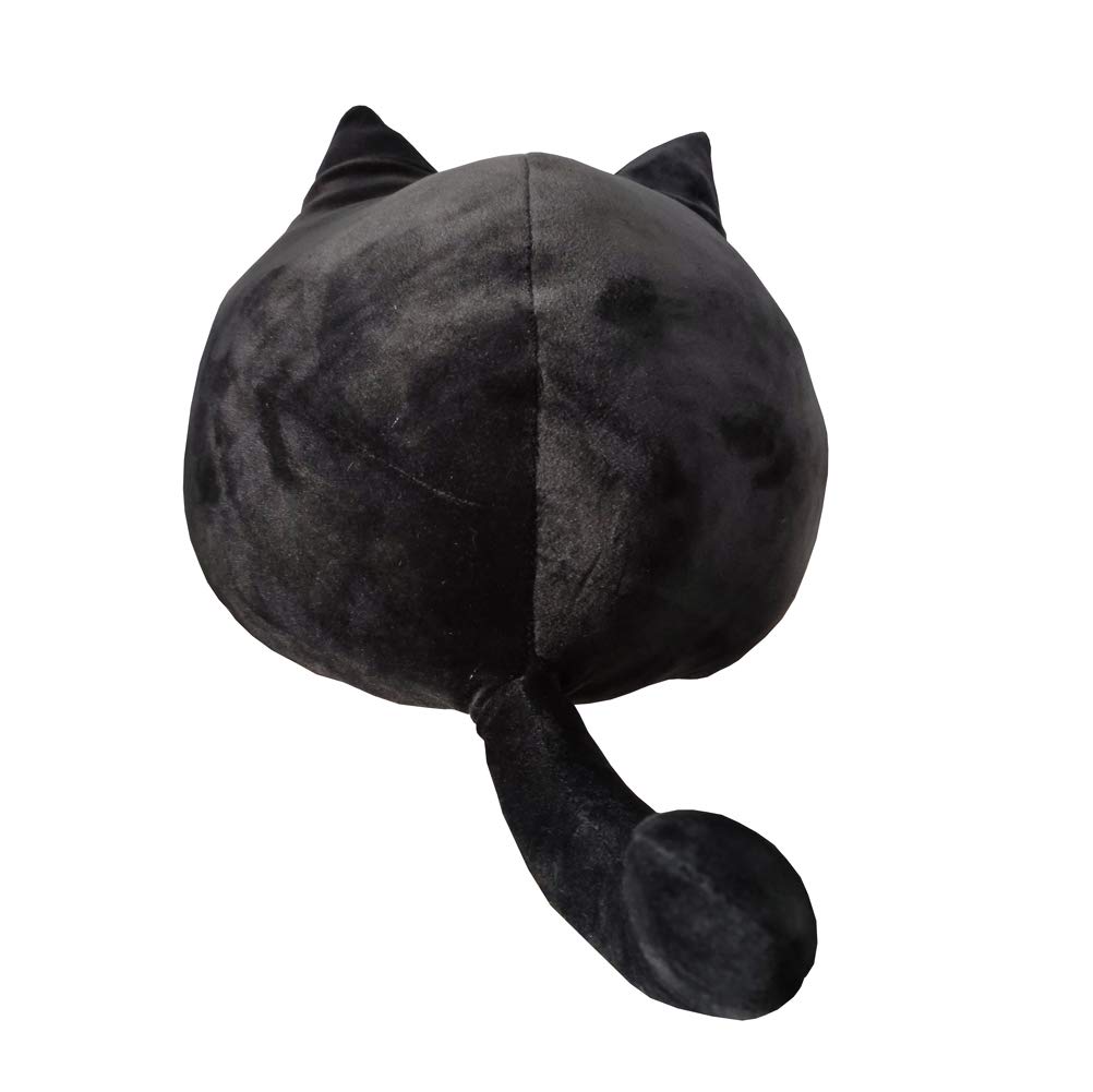 Gardening Spring-Plush Toy Black Plush Toy Creative Cat Shape Pillow Gift Animal Dolls (55CM/21.7in)