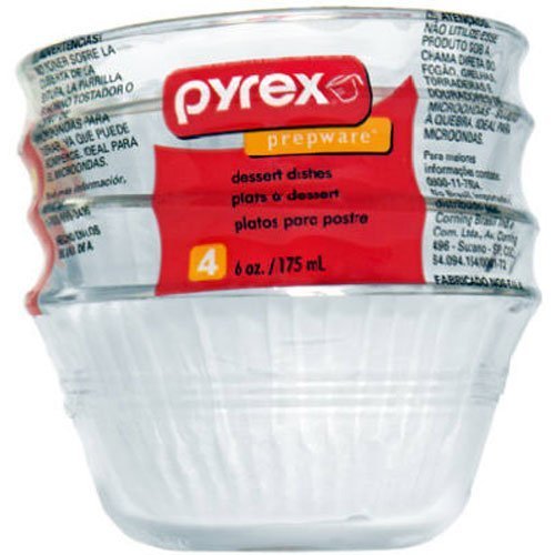 Pyrex Glass 6-Ounce Custard Cups, Set of 4 (2)