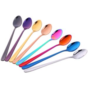 do buy 8 pieces 8 inch 18/10 iced tea spoons,long handle mixing spoon (multicolor)