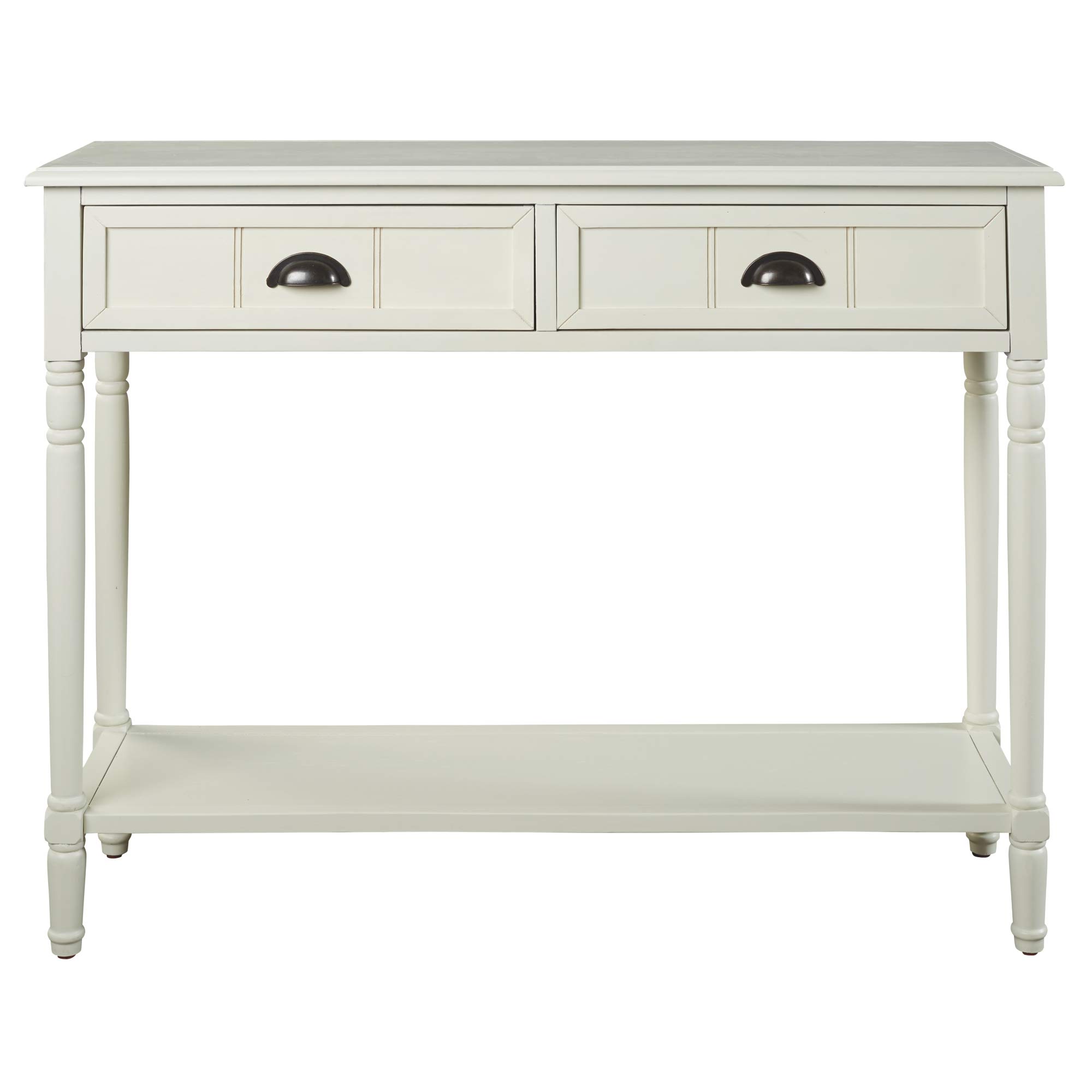 Signature Design by Ashley Goverton Vintage Casual 2 Drawer Console Sofa Table, White