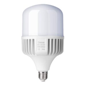 greous super bright 400w-500w light bulb equivalent, 65w led bulb 120 volt cool white 6500k e26, 6500 lumens，high watt commercial retrofit led bulbs for yard garage factory warehouse workshop