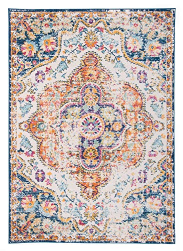 Rugshop Vintage Distressed Bohemian Area Rug 7'10" x 10' Multi